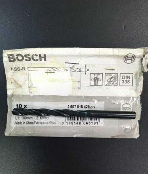 Набор сверл Bosch 10шт HSS-R металл 7х69 (429)