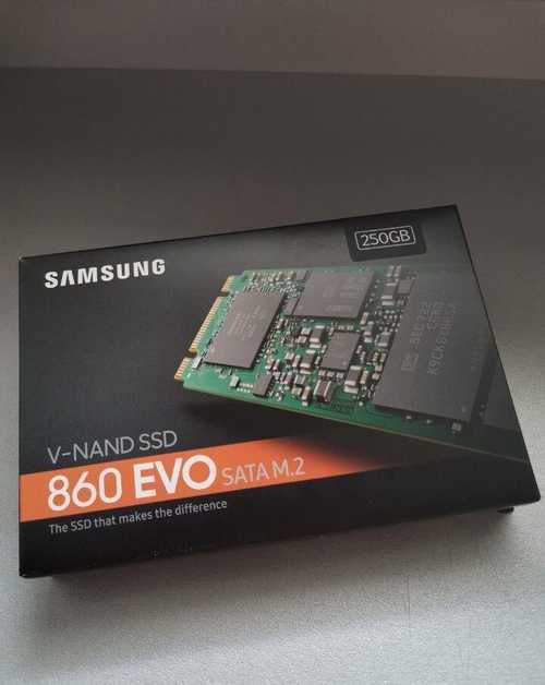 SSD диск m2 Samsung V-nand 860evo 250Gb