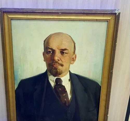 Портрет Ленин масло холст 90 х 70 см