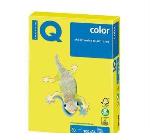 Бумага офисная а4 500 листов IQ Color желтая