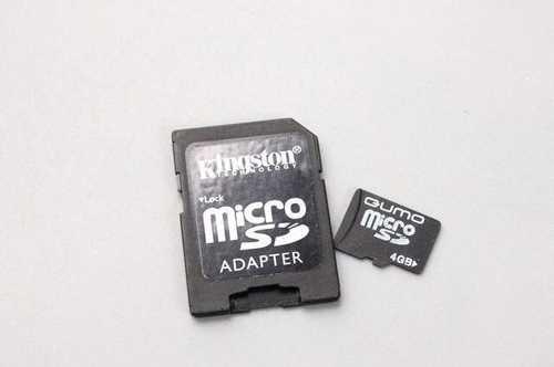 Карта памяти MicroSD Quma 4 GB бу