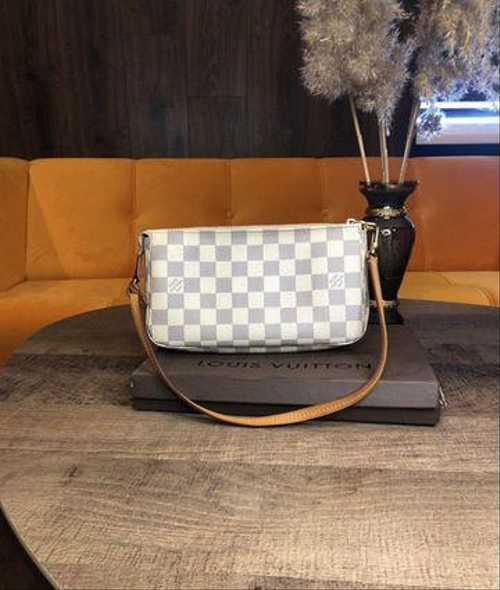 Louis Vuitton сумка-тоут Damier Azur Pochette Acce
