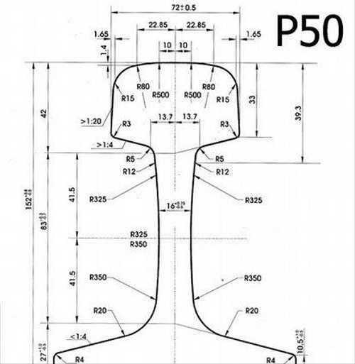 Рельса бу р50