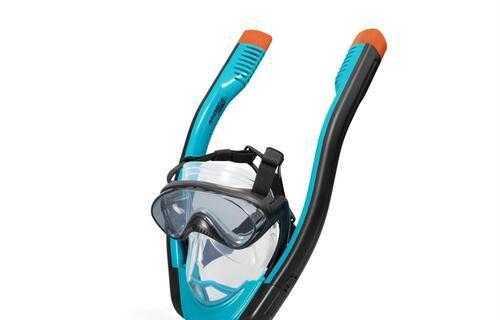 Маска полнолицевая для снорклинга SeaClear Flowtec
