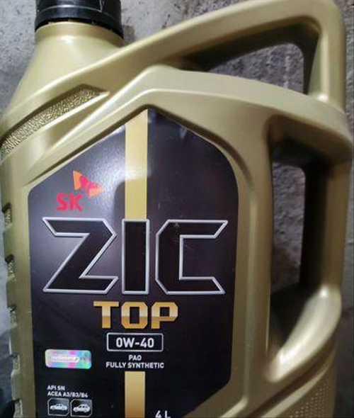 ZIC TOP euro 0W40, 4л