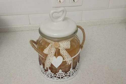 Горшок керамический с чайным грибом