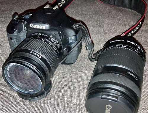 Canon 600d с двумя обьективами