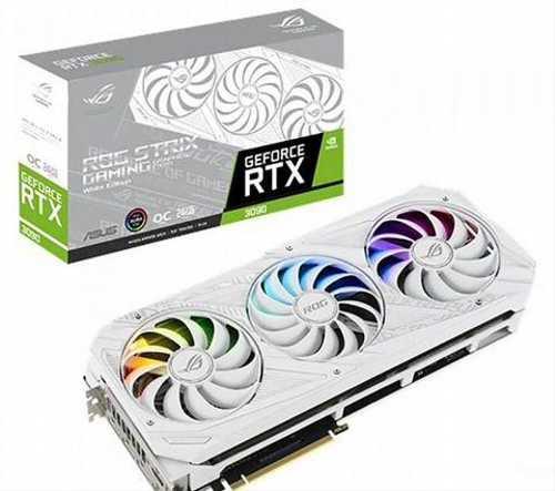 Видеокарта asus ROG-strix-RTX3090-O24G-white