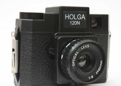 Плёночный фотоаппарат Holga 120 N Black