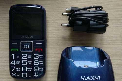 Сотовый телефон Maxvi B5 синий