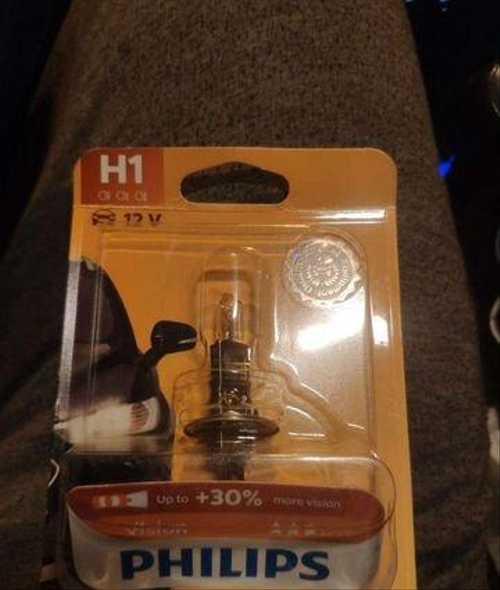Лампа Philips H1 +30