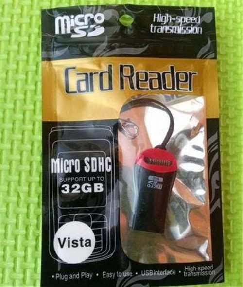 Micro SD - USB карт ридер. Новый