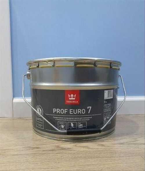 Tikkurila Prof Euro 20 2,7л. Tikkurila Prof Euro 7. Prof Euro 7 18л. H431 Тиккурила.