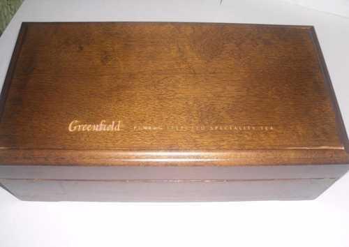 Шкатулка большая деревянная для чая, Greenfield