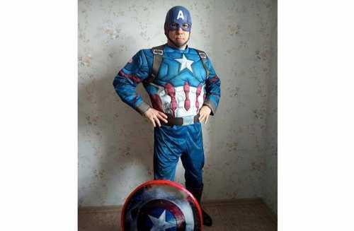Карнавальный костюм Капитана Америки мужской