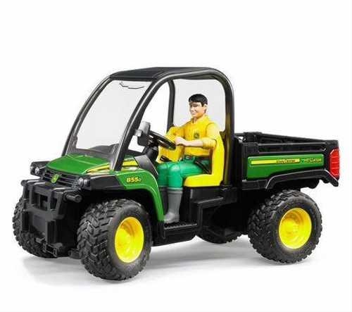 Мини-самосвал Bruder JohnDeere с фигуркой