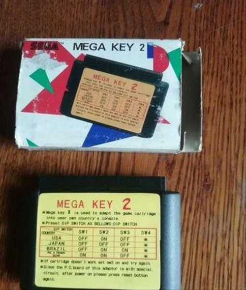 Mega key 2 для Sega картридж смены региона