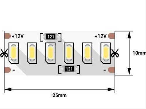 Светодиодная LED лента smd3014 12В 24Вт/м