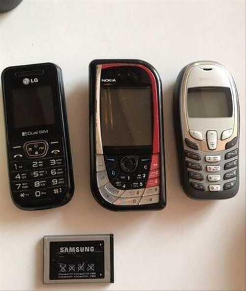 Телефон Siemens А57, LG A190, Nokia 7610