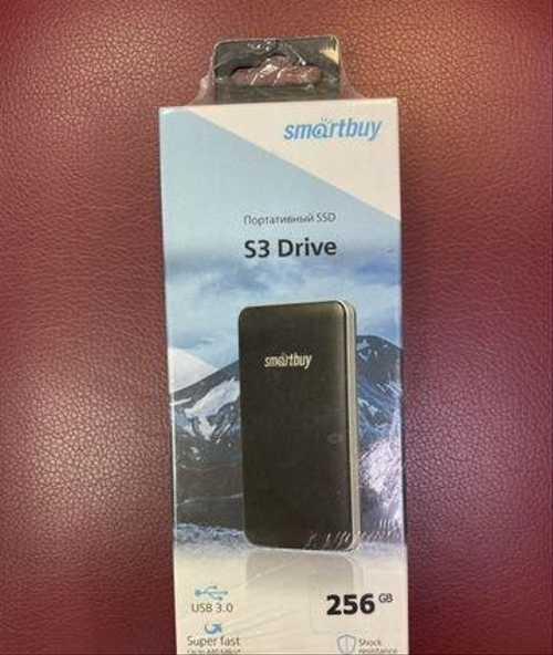 Внешний SSD smartbuy s3 drive 256гб usb 3.0 черный