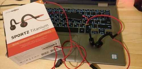 Aftershokz Sportz Titanium Red Mic