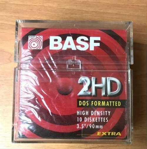Дискеты basf 2HD(новые) 10 шт