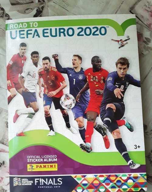 Заполненный альбом Road to euro 2020 panini