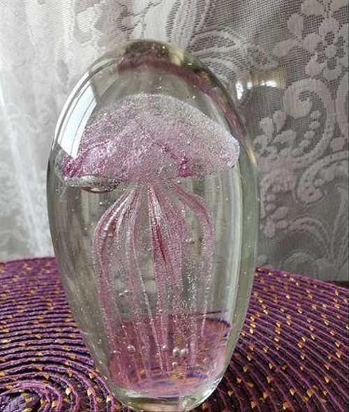 Статуэтка "Медуза", стекло, 12х7 см