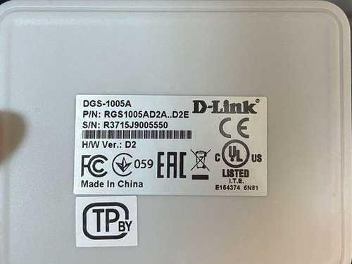 Коммутатор D-link DGS-1005A