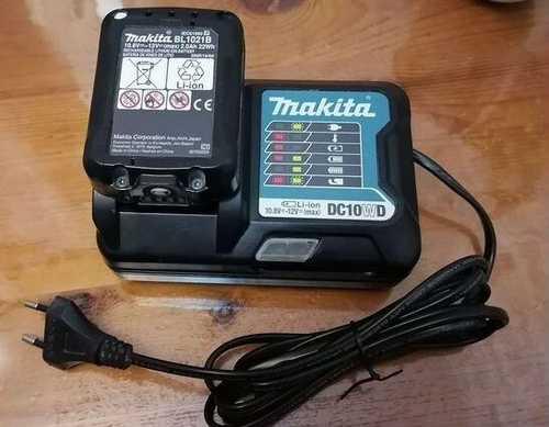 Зарядное устройство makita DC10WD + аккумулятор