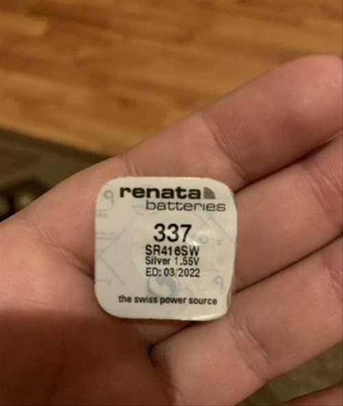 Батарейка renata 337 sr 416 sw