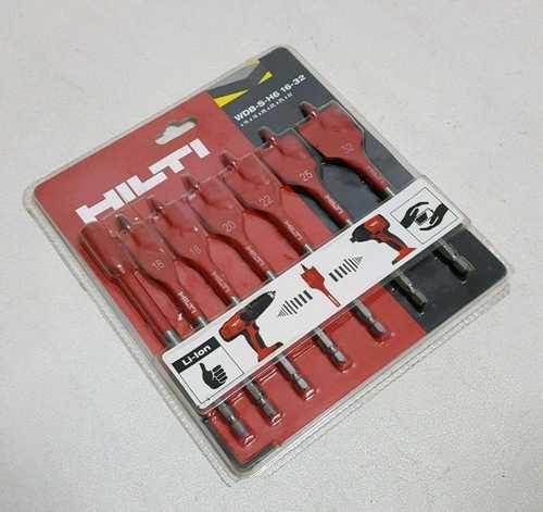 Набор перьевых свёрел Hilti WDB-S-H6 16-32 (Новые)