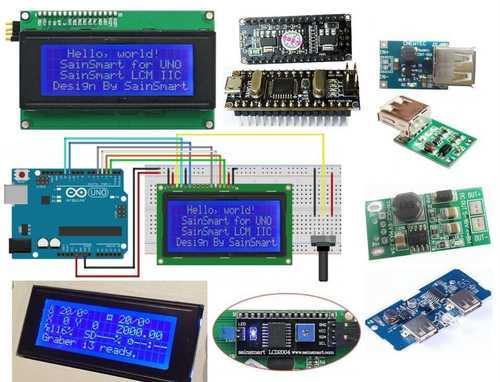 LCD2004 для Arduino UNO nano до 4 строк до 20 сим