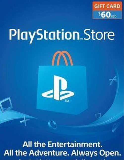 Карта PSN Store USA (60/75 USD) | Festima.Ru - Мониторинг объявлений