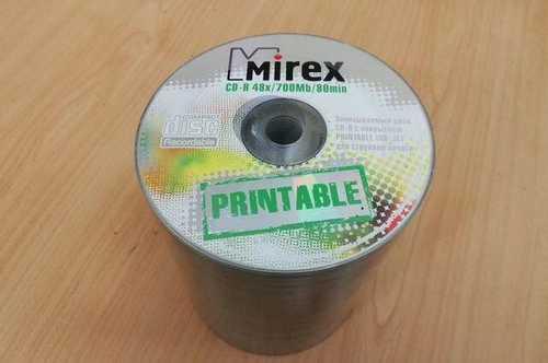 CD диск новый Mirex для печати. 100 шт