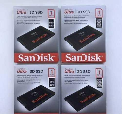 Новые SSD SanDisk Ultra 3D 1Tb оригинальные