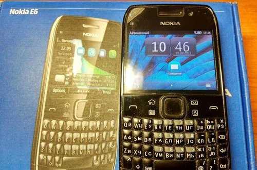 Телефон Nokia E6-00 черный