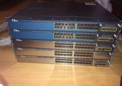 Коммутаторы Cisco WS-C3560X-24T-S, WS-C3750X-24T-L