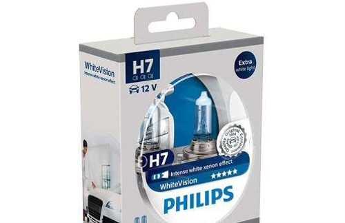 Галогеновые лампы Philips White Vision белый свет