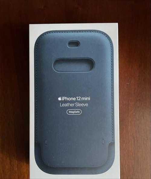 Чехол apple Leather Sleeve для iPhone 12 mini