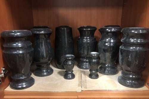 Гранитные вазы из габбро диабаза (Карелия)