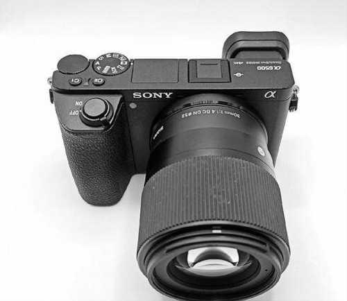 Фотоаппарат Sony a6500 + sigma 30mm f1.4 +доп