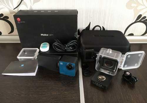 MokaCam 4K Экшн-Камера + Дисплей + акб+пульт