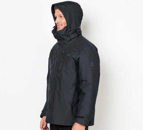 Куртке(парка) jack wolfskin yukon jacket black