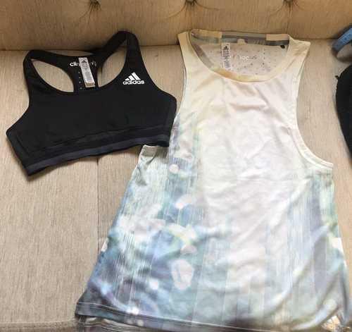 Топ и футболка adidas