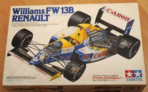 Новая Сборная модель Renault Williams FW13B Tamiya