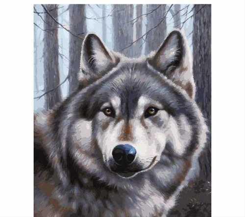 Картина по номерам Белоснежка на холсте, 30*40 см, Волк (090-AS)