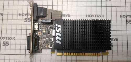 Видеокарта MSI nvidea GT710, 1 гб, 64 бит, gddr3