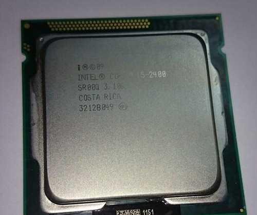 Процессор Intel Core i5-2400, гарантия