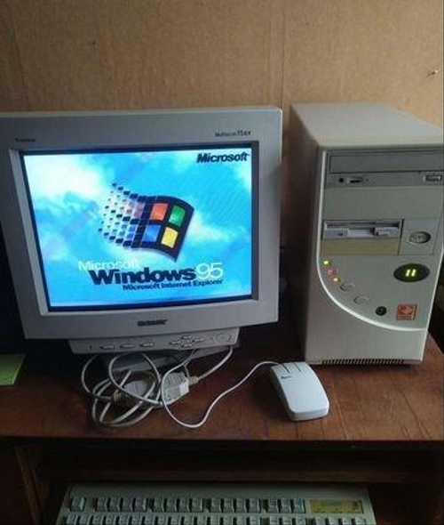 Старый компьютер, монитор